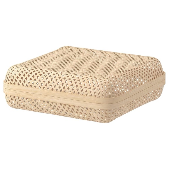 IKEA | Storage & Organization | Ikea Smarra Box With Lid Natural Bamboo ...